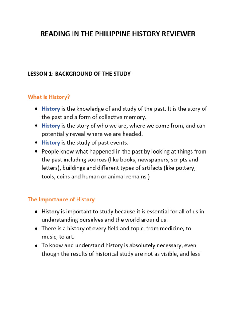 Reading in The Philippine History Reviewer | PDF | Crimes | Crime ...