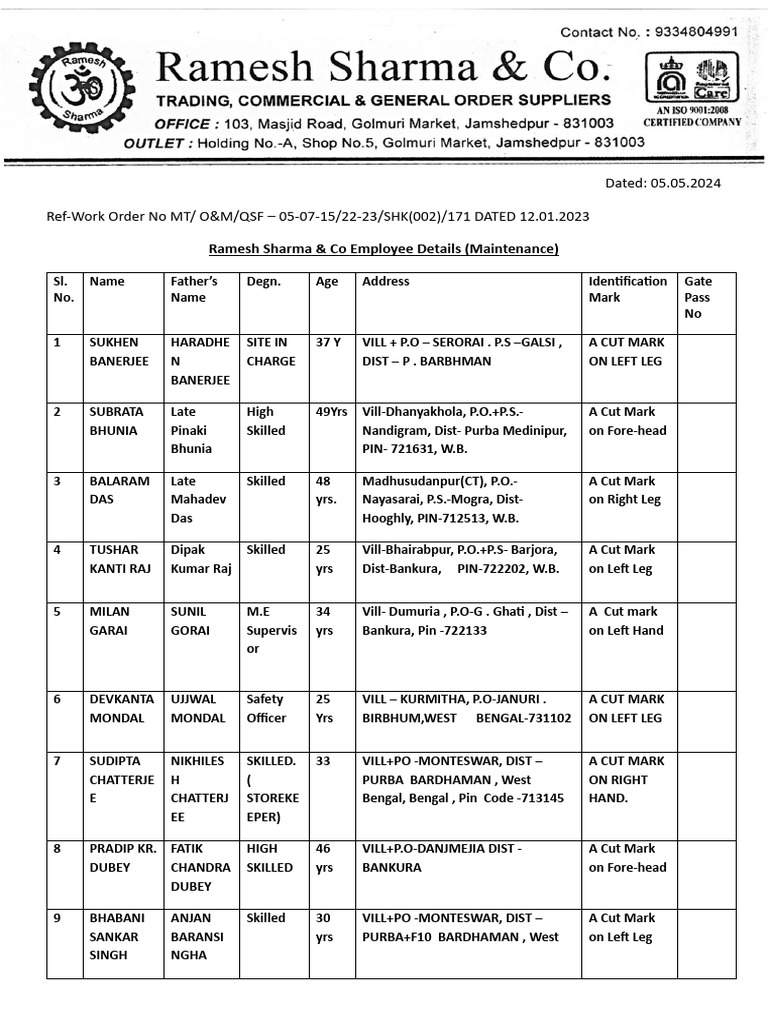 All Gatepass Renewal Details | PDF