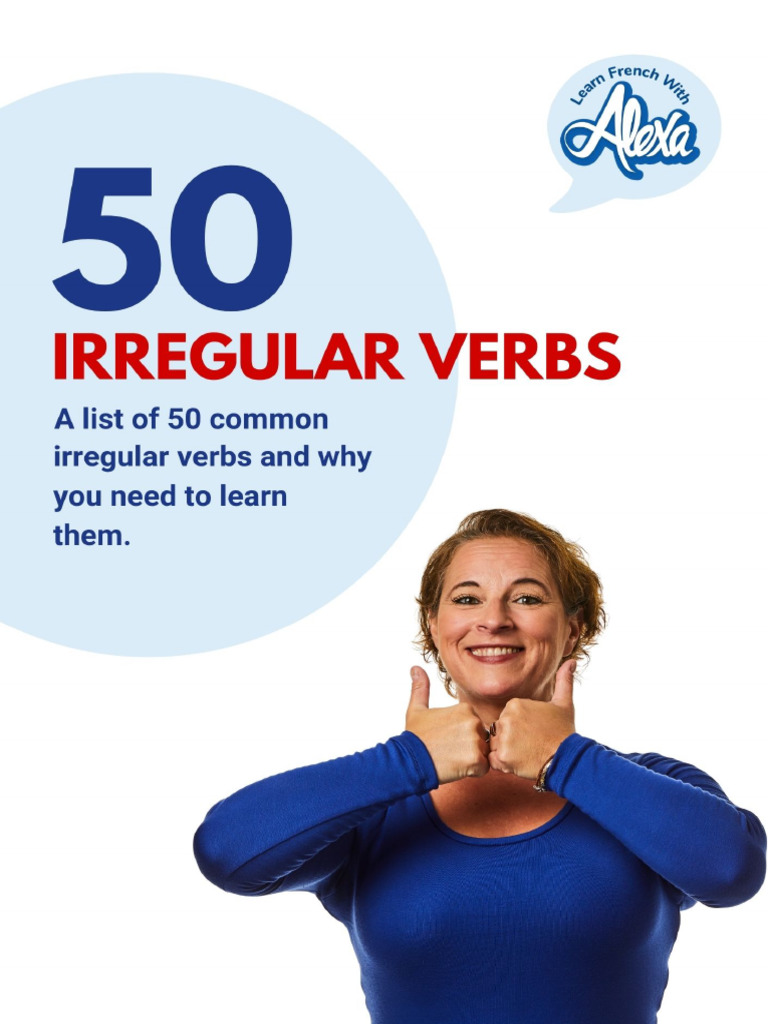 50 Irregular Verbs Converted French | PDF | Linguistic Typology ...