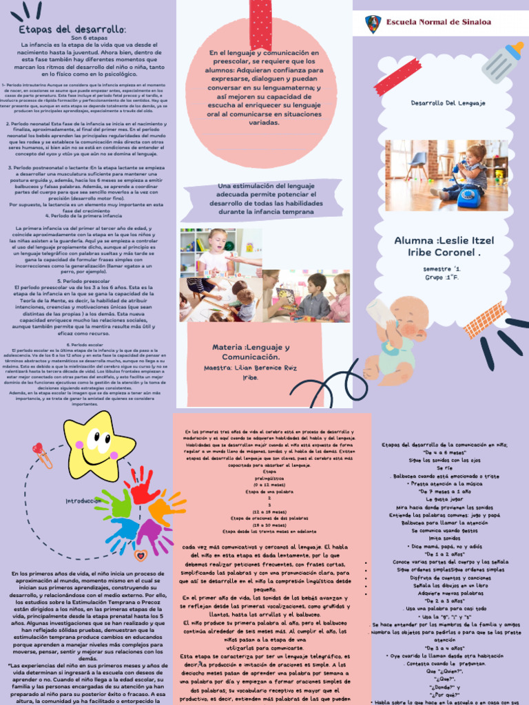 Folleto Infantil para Actividades Proyectos y Juegos con Niños Doodle ...