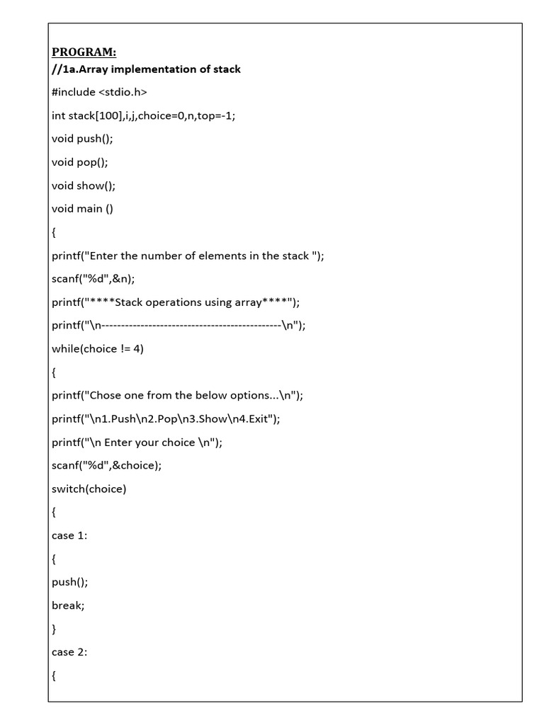 Data Structure Lab Manual Pdf Queue Abstract Data Type Computer Programming 
