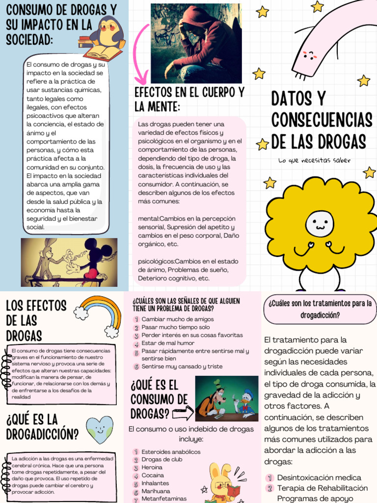 Tríptico de DROGAS | PDF | La dependencia de sustancias | Sicología