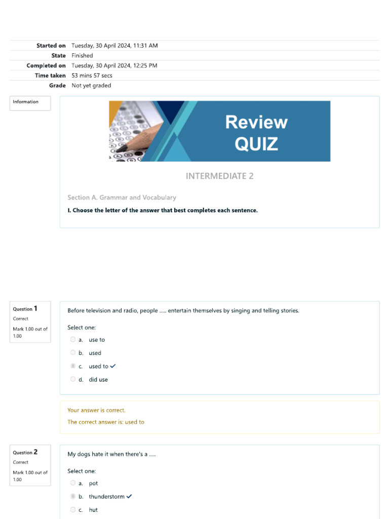 Quizz 2 | PDF