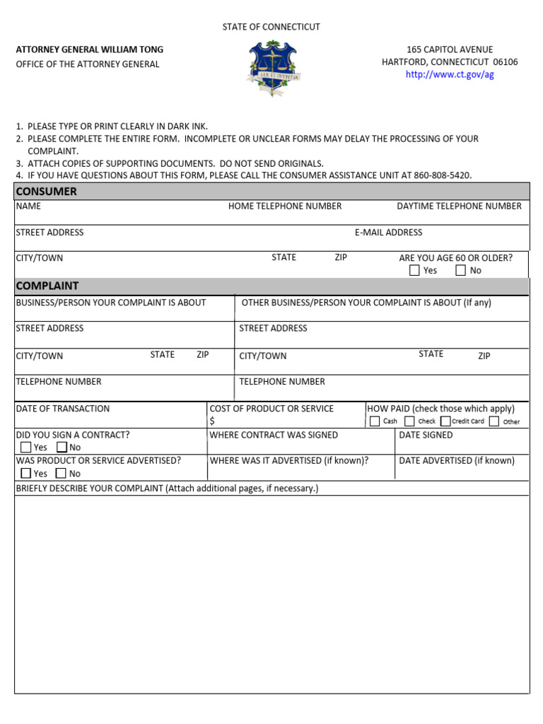 Complaintform 20141015 | PDF | Complaint | Justice