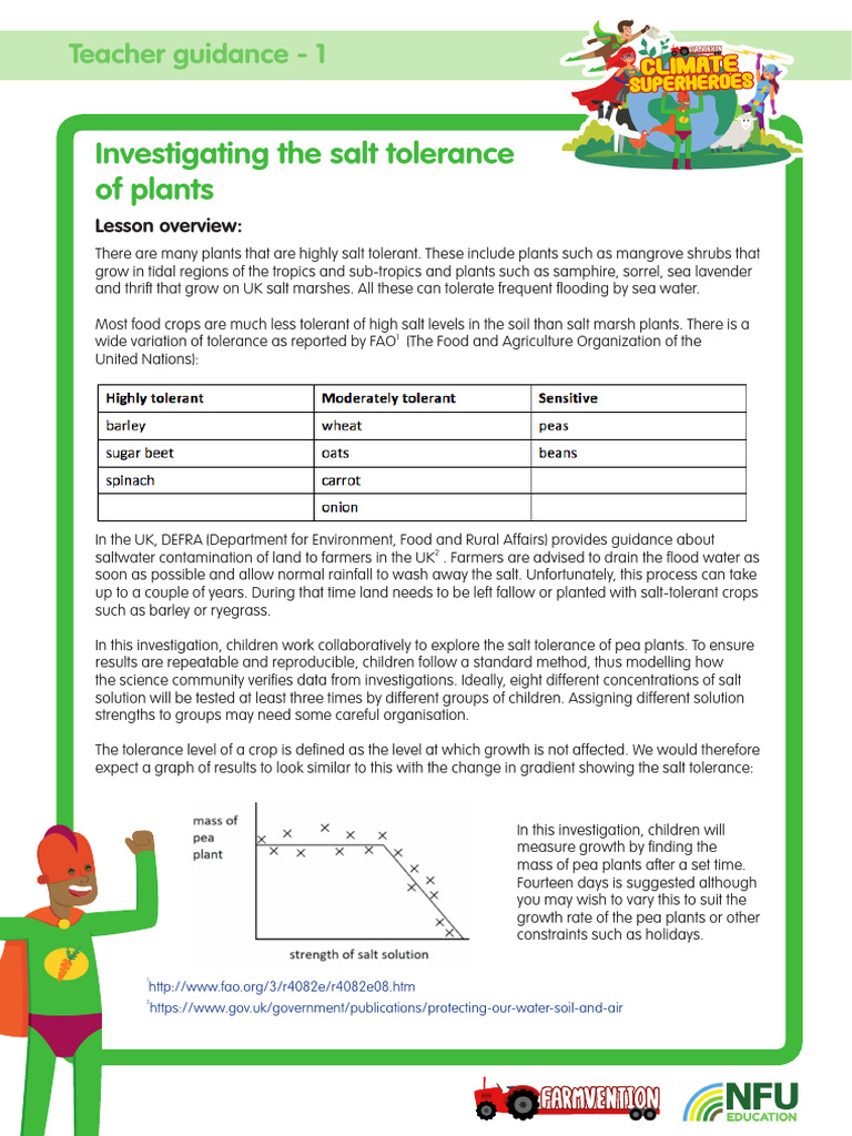 Sustainable Food - KS3 - Teachers Guidance | PDF | Biology | Science