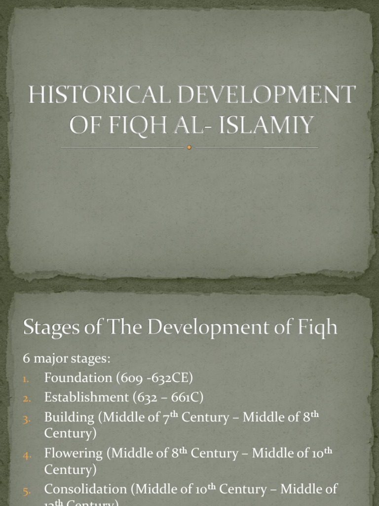 Stages of Fiqh Development in Islam | PDF | Caliphate | Muhammad