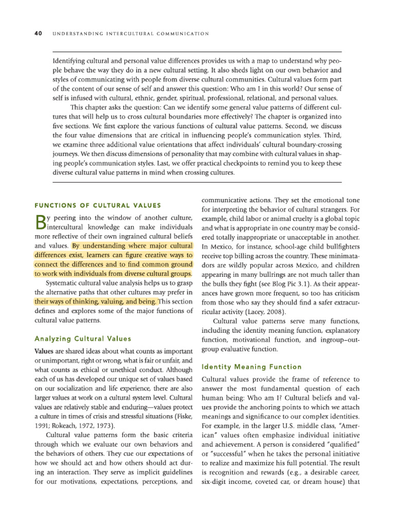 Cultural Value Dimensions-Gui SV | PDF
