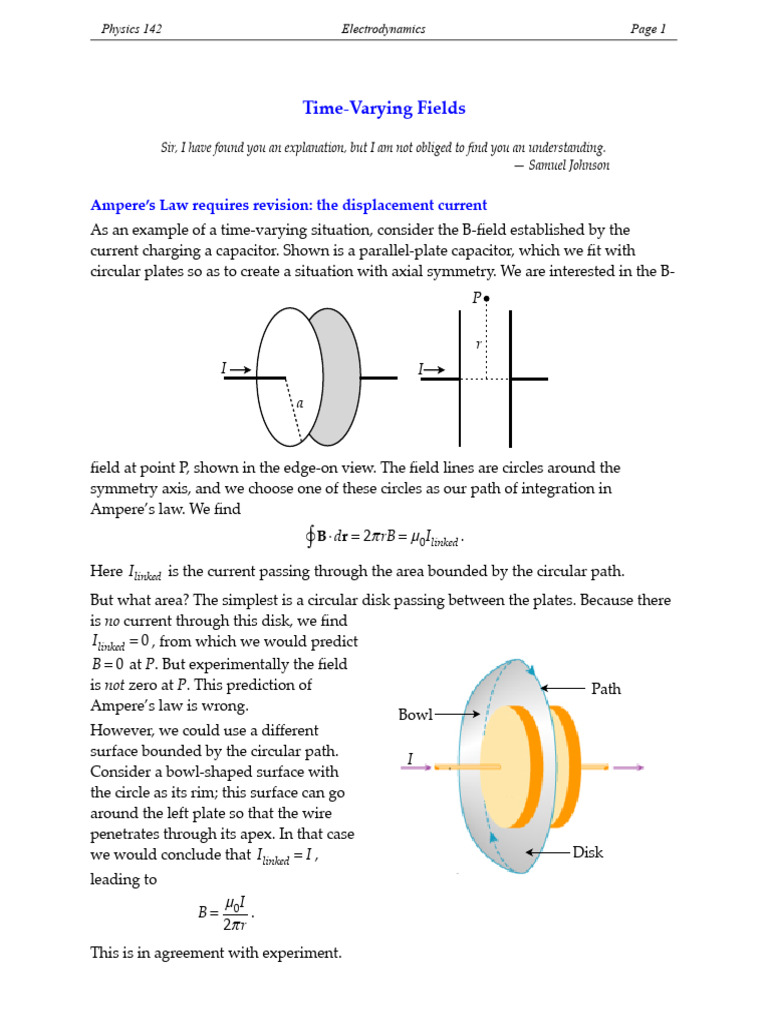 Time-Varying Fields | Download Free PDF | Electromagnetic Induction ...