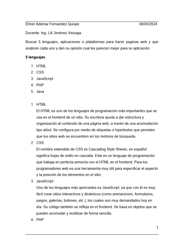 Elmer Fernandez | PDF | Script Java | Red mundial