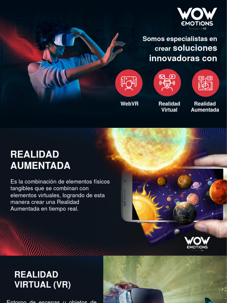 WOW - Perfil de La Empresa | PDF | Realidad virtual | Tecnologías de la ...