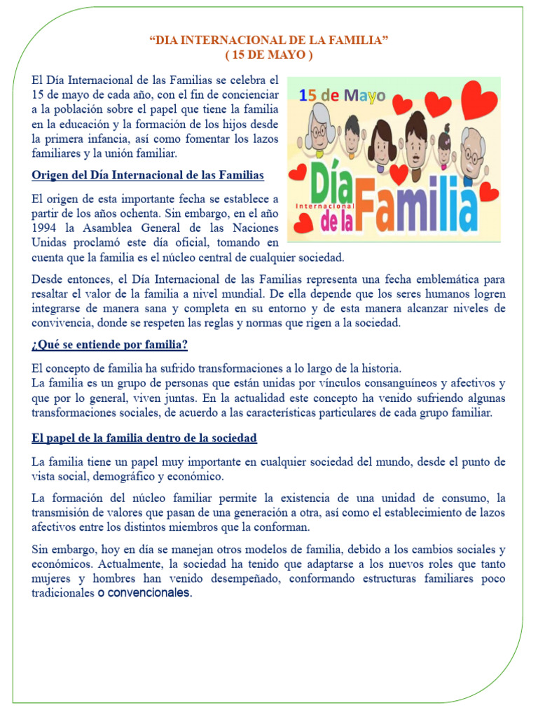 Dia de La Familia | PDF