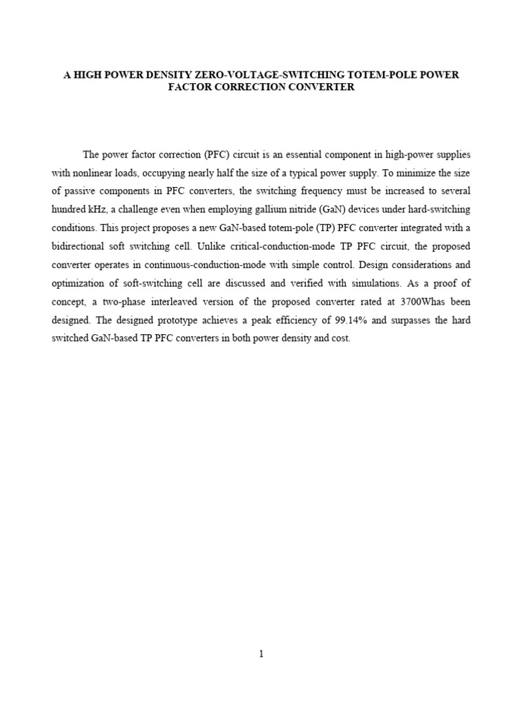 Final Report PFC | PDF | Rectifier | Capacitor