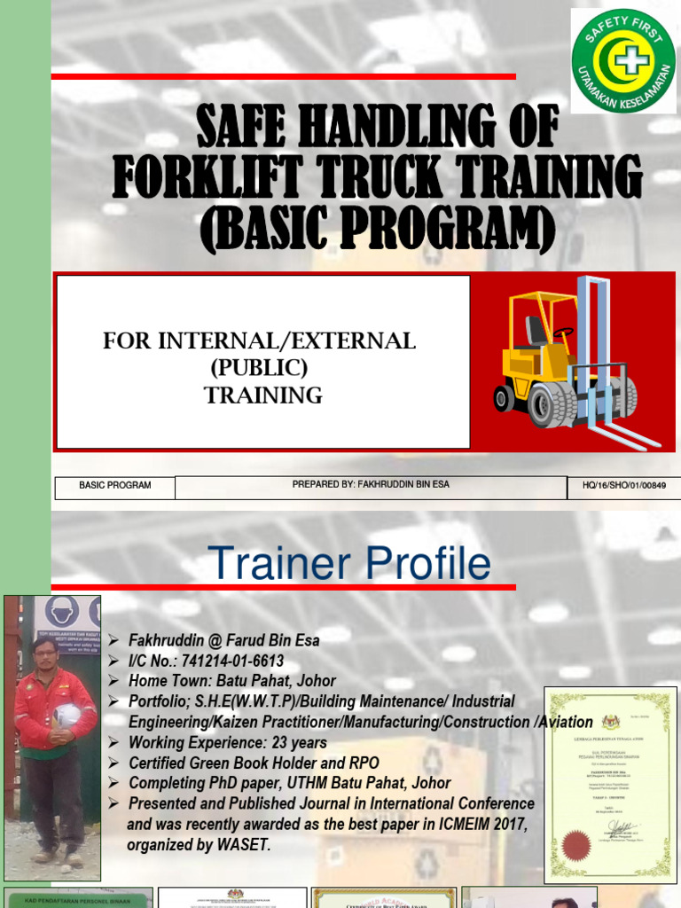 20191023123155fork Lift Training Module | PDF | Forklift | Transport