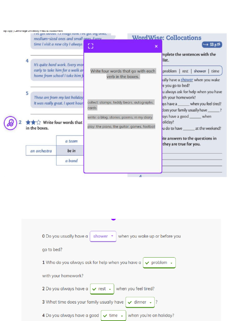 WORKBOOK ANSWER KEYS FROM ELEMENTARY LEVEL | PDF