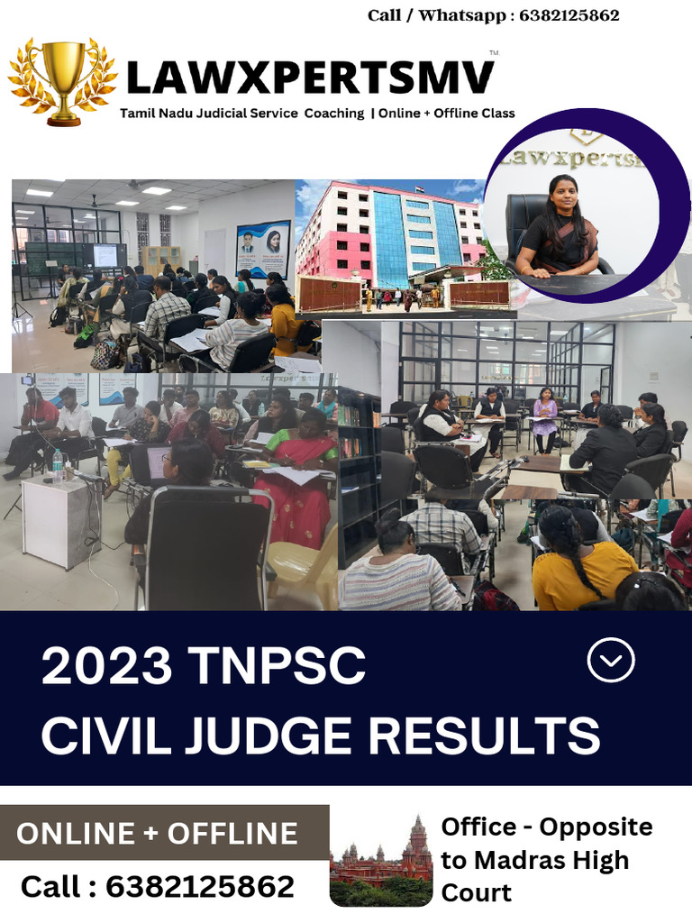 TNPSC Civil Judge Results 2023 | PDF | Public Administration | South India