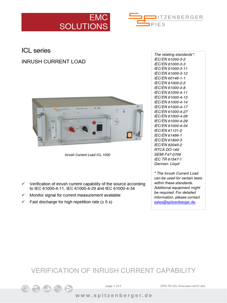 SPS TD ICL Overview Ver01 | PDF | Electromagnetic Compatibility | Power ...
