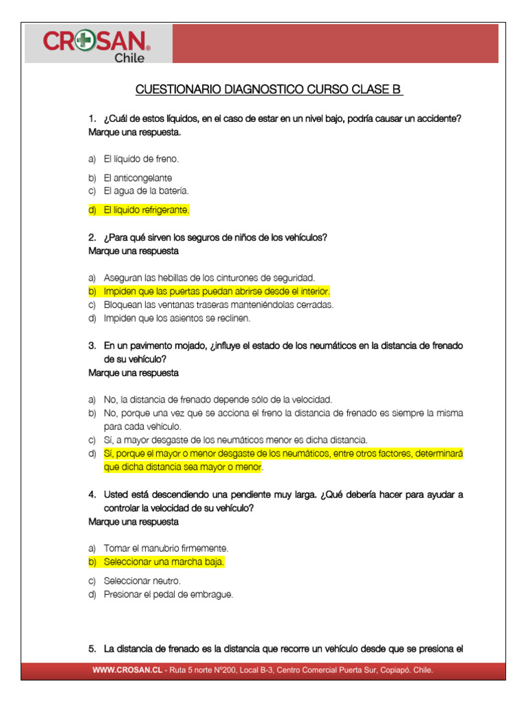 Prueba General Con Respuestas | PDF | Semáforo | Peatonal