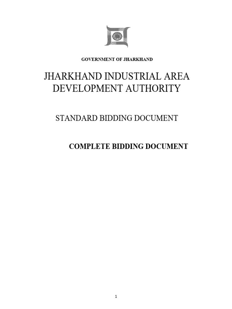 Jharkhand Industrial Bidding Notice | PDF | Joint Venture ...