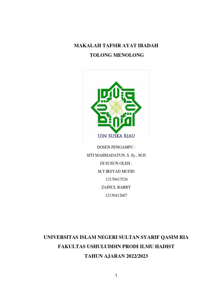 Makalah Tafsir Ayat Ibadah | PDF Makalah Tafsir Ayat Ibadah | PDF