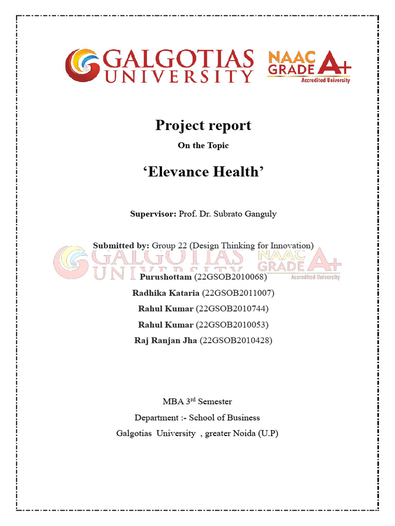 Group 22 DTI PROJECT pdf | PDF | Health Care | Preventive Healthcare
