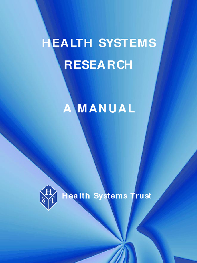 hsr_man | PDF | Health System | Methodology