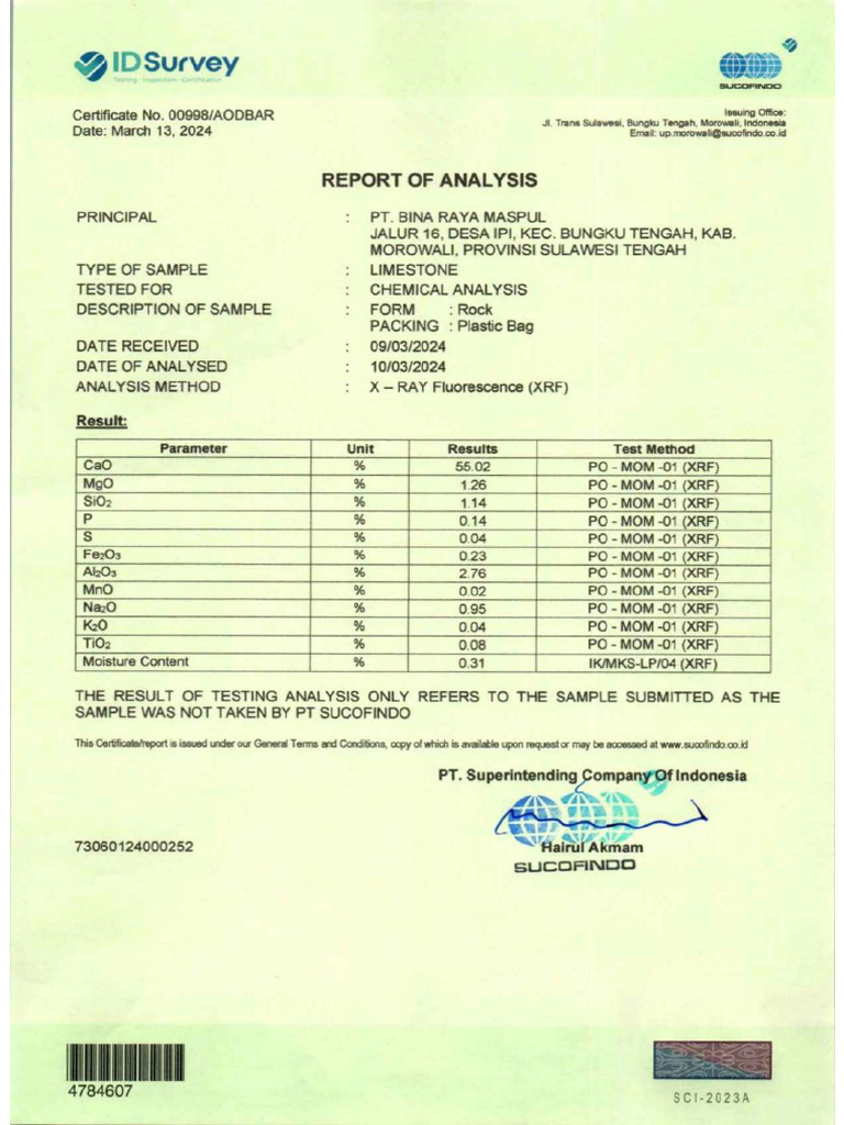 ROA PT. BINA RAYA MASPUL_-1 | PDF