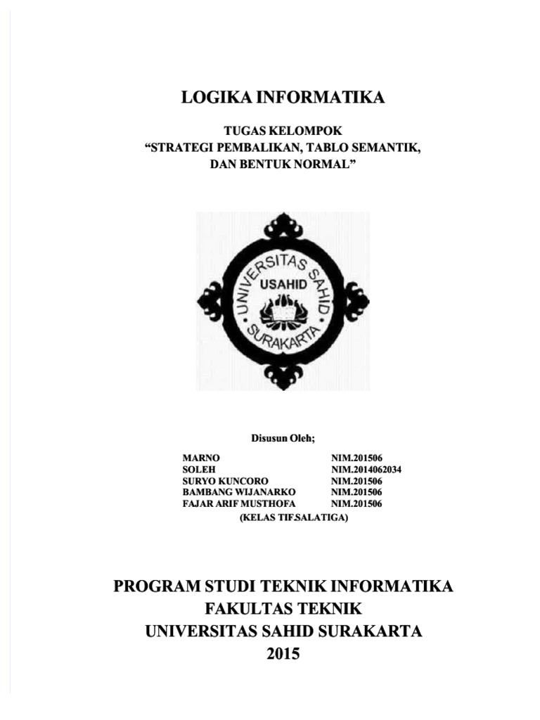 PDF Makalah Logika Informatika Compress | PDF