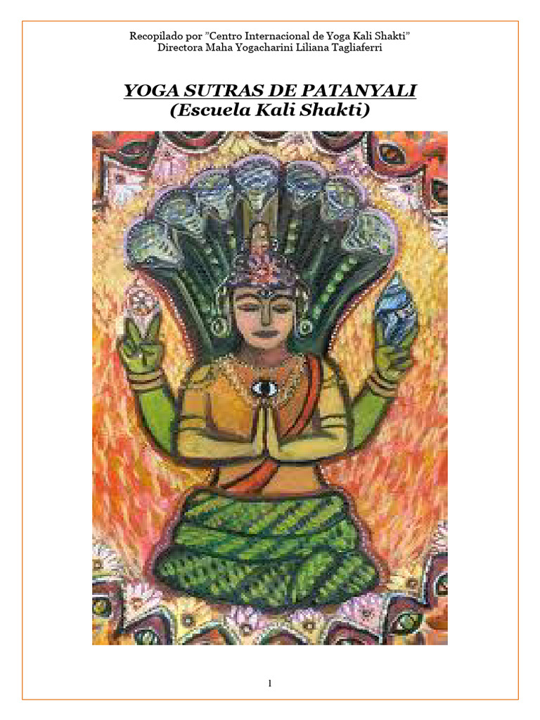 Yoga sutras de Patanjali (kali shakti) | PDF | Patanjali | Shiva