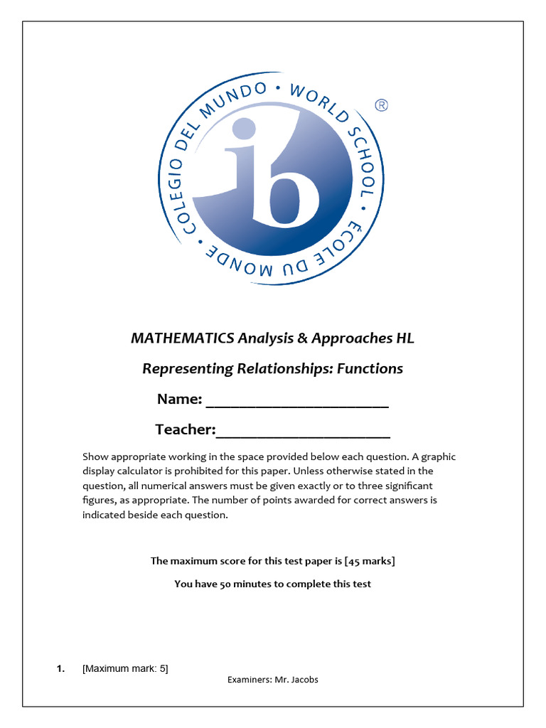 Unit 2 Functions Tests Download Free Pdf Function Mathematics