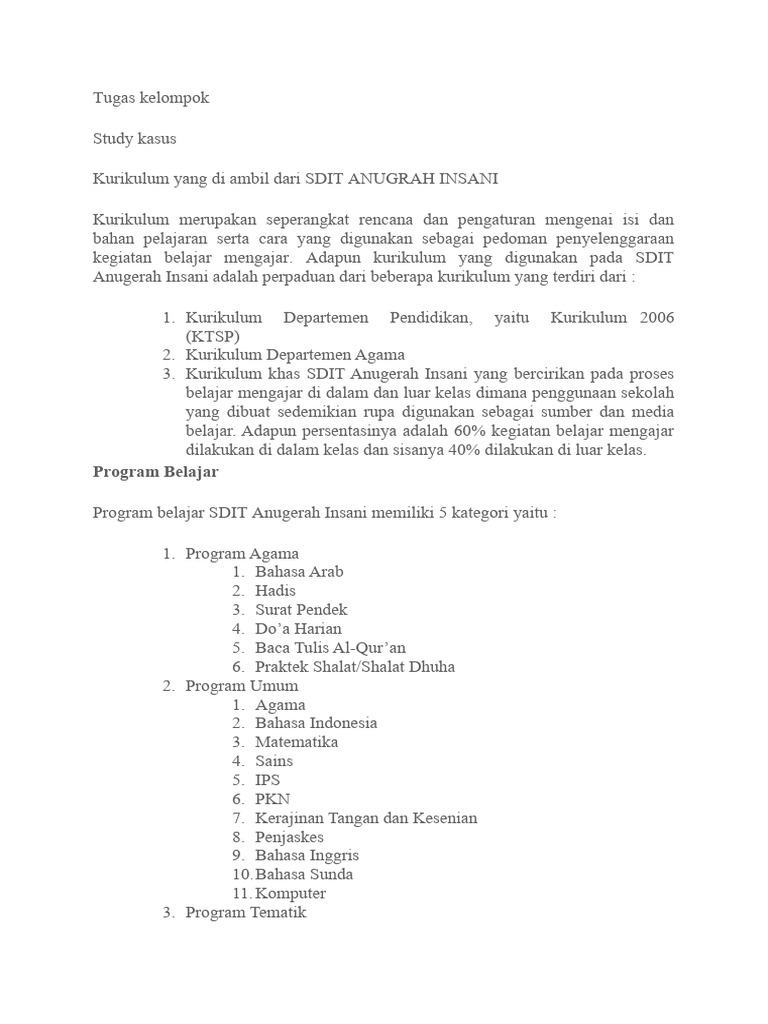 Study Kasus MBS | PDF