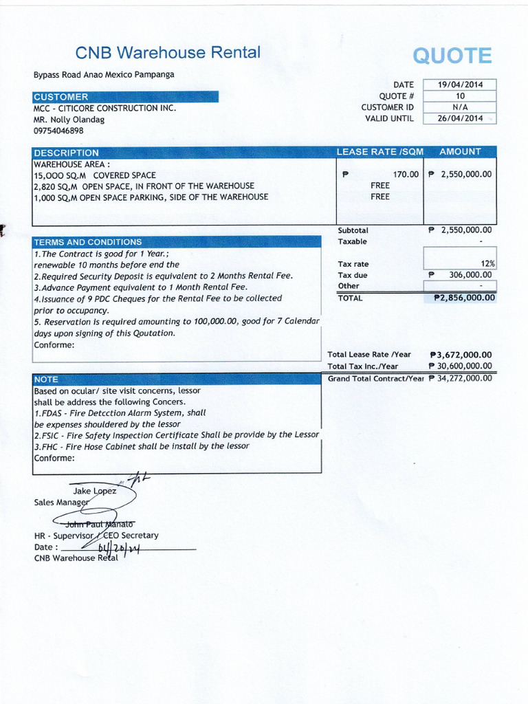 Citicore - Proposal | PDF