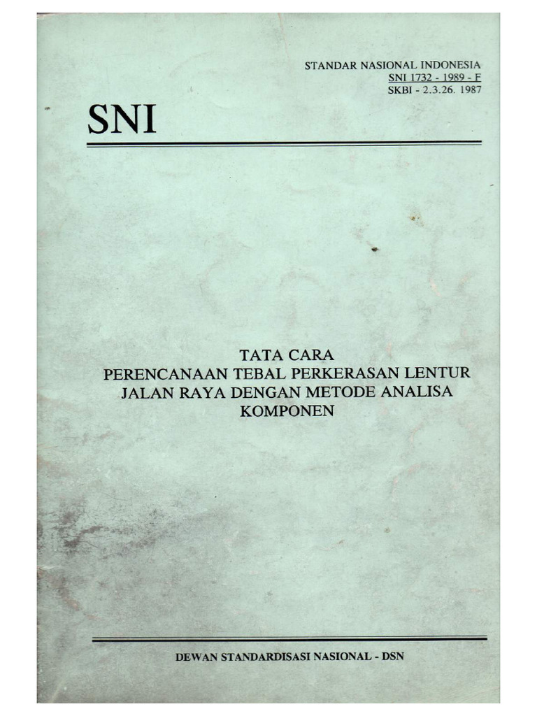 SNI Perkerasan | PDF