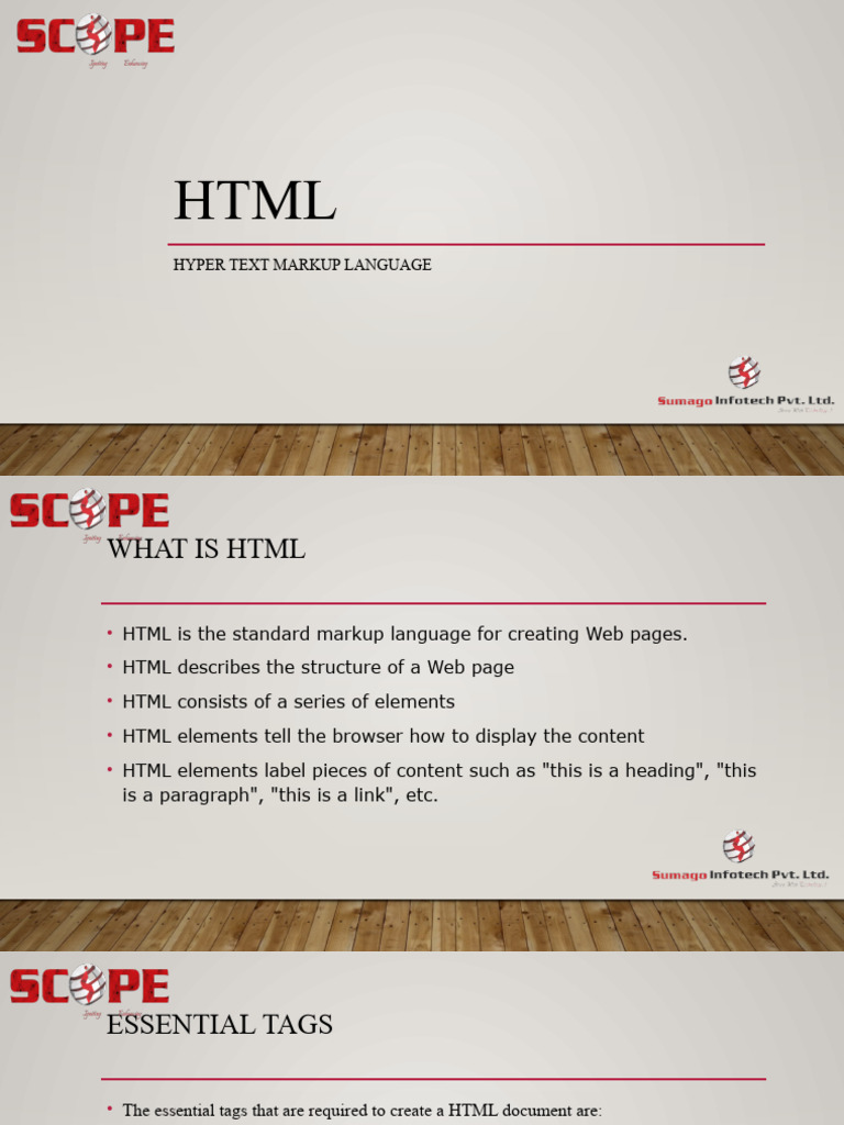 HTML | PDF | Html Element | Html