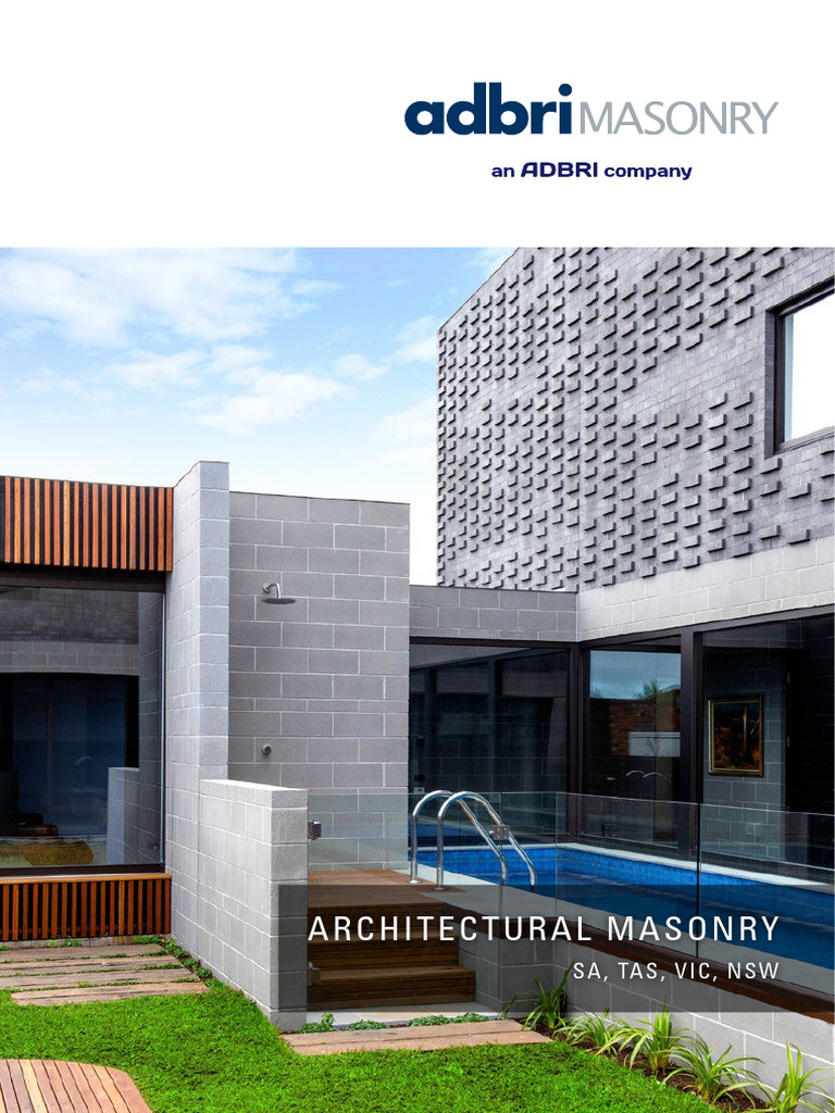 AdbriMasonryArchitecturalMasonryBrochure2021_LR | PDF | Masonry | Brick