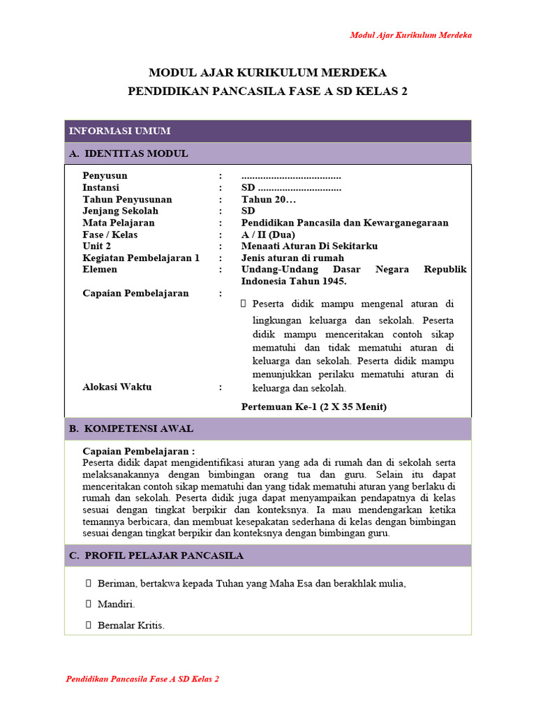 BAB 2 - MA PPKN Kls 2 | PDF | Kesehatan Holistik
