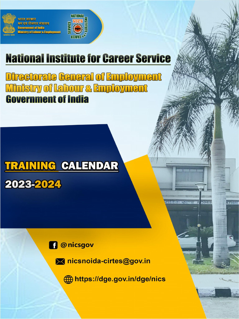 Training Cal of NICS-23-24 | PDF | Employment | Vocational Education