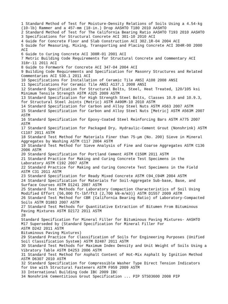 Standard Codes | PDF | Concrete | Composite Material