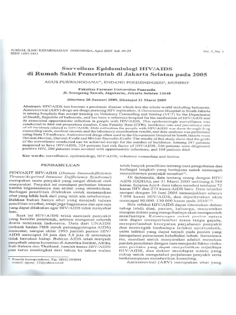 Jurnal Penyakit HIV | PDF