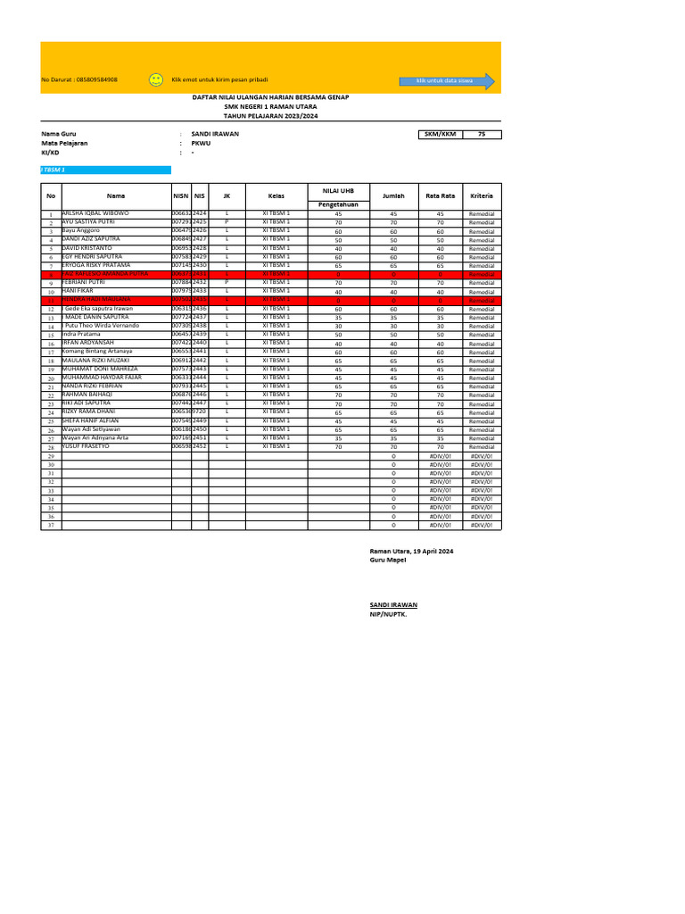 Pkwu Xi TBSM 1 | PDF