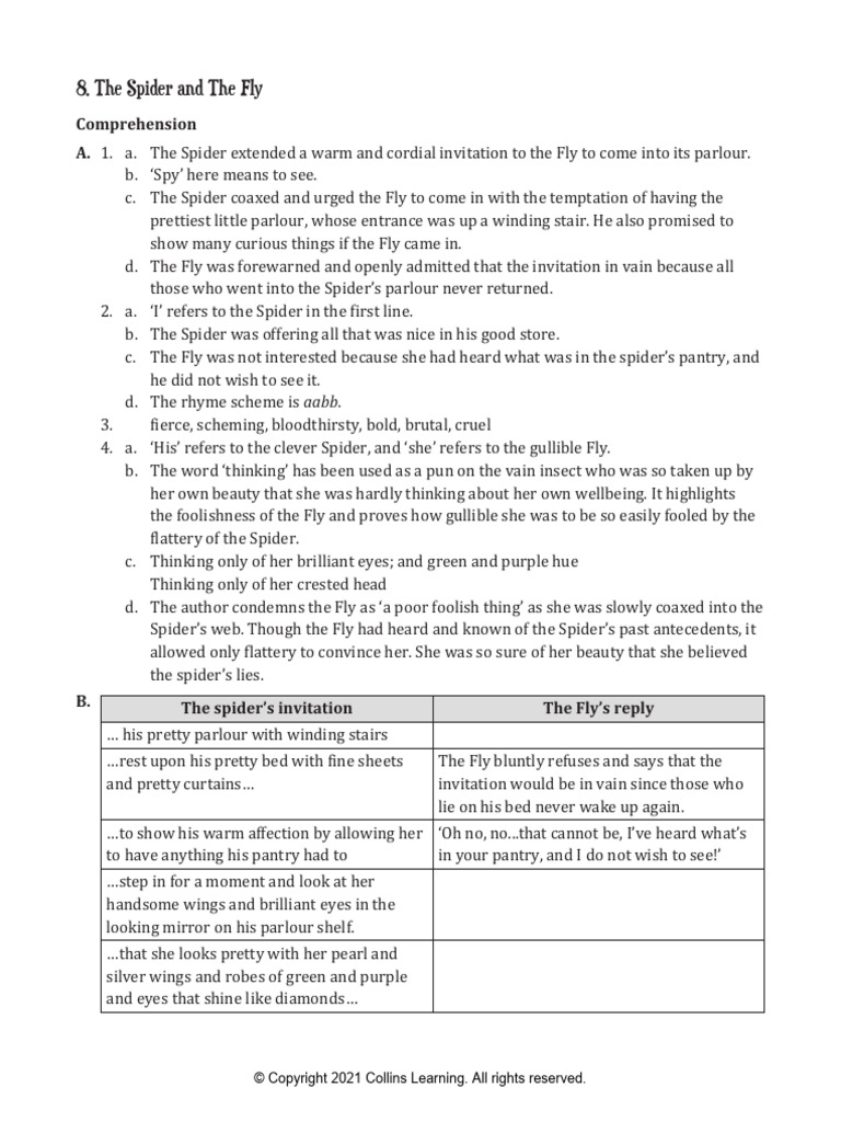 EEA7 Ch8 Thespider and The Fly | PDF