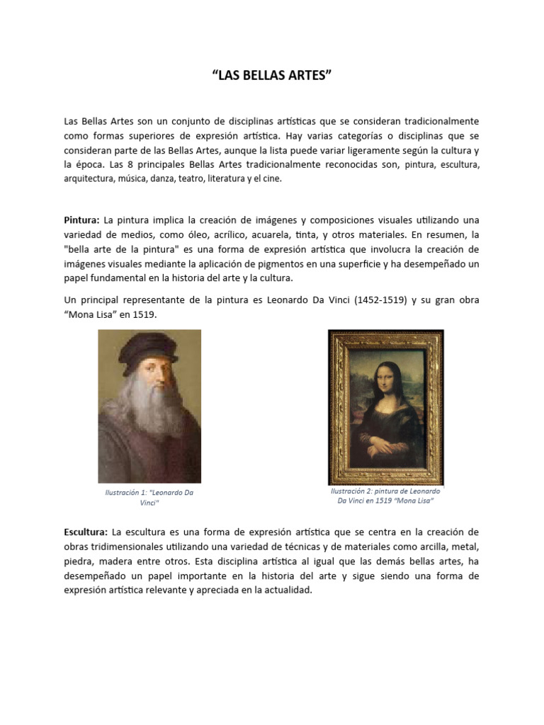 Las Bellas Artes | PDF | Pinturas | Teatro