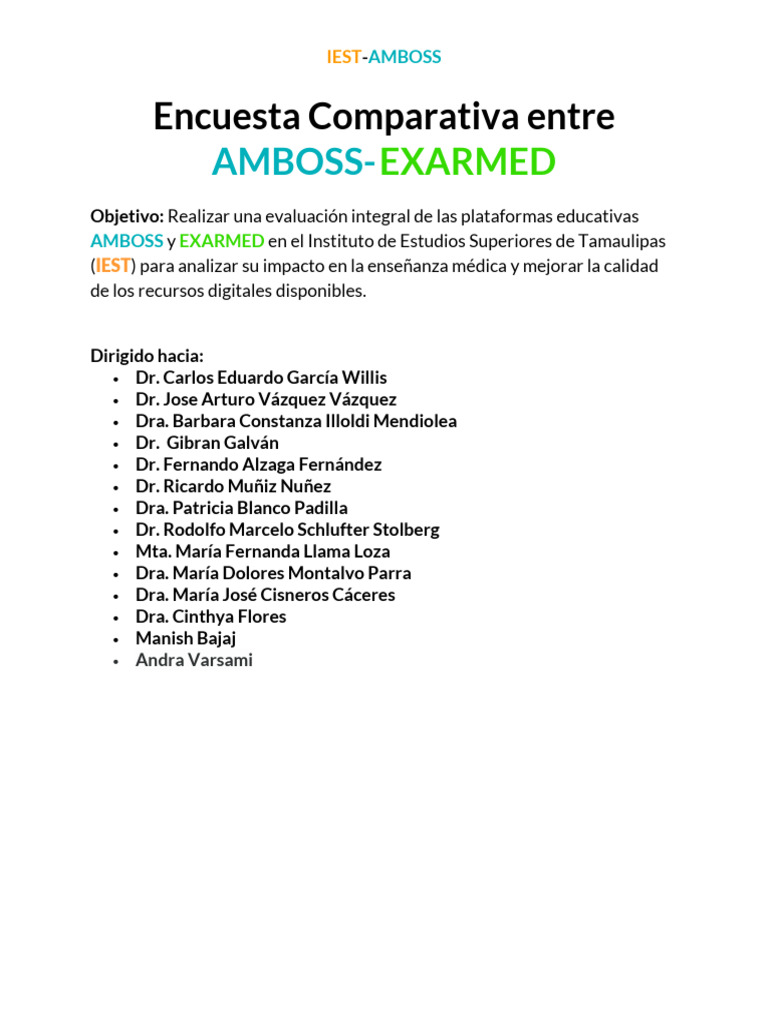 Amboss Exarmed | PDF | Evaluación | Enseñando