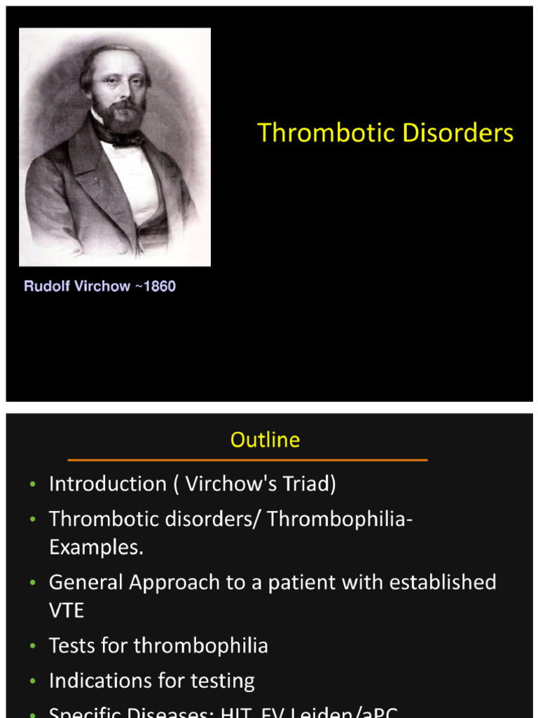Thrombotic Disorders | PDF