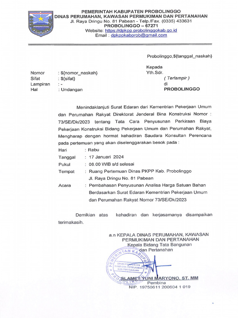 Contoh UNDANGAN | PDF