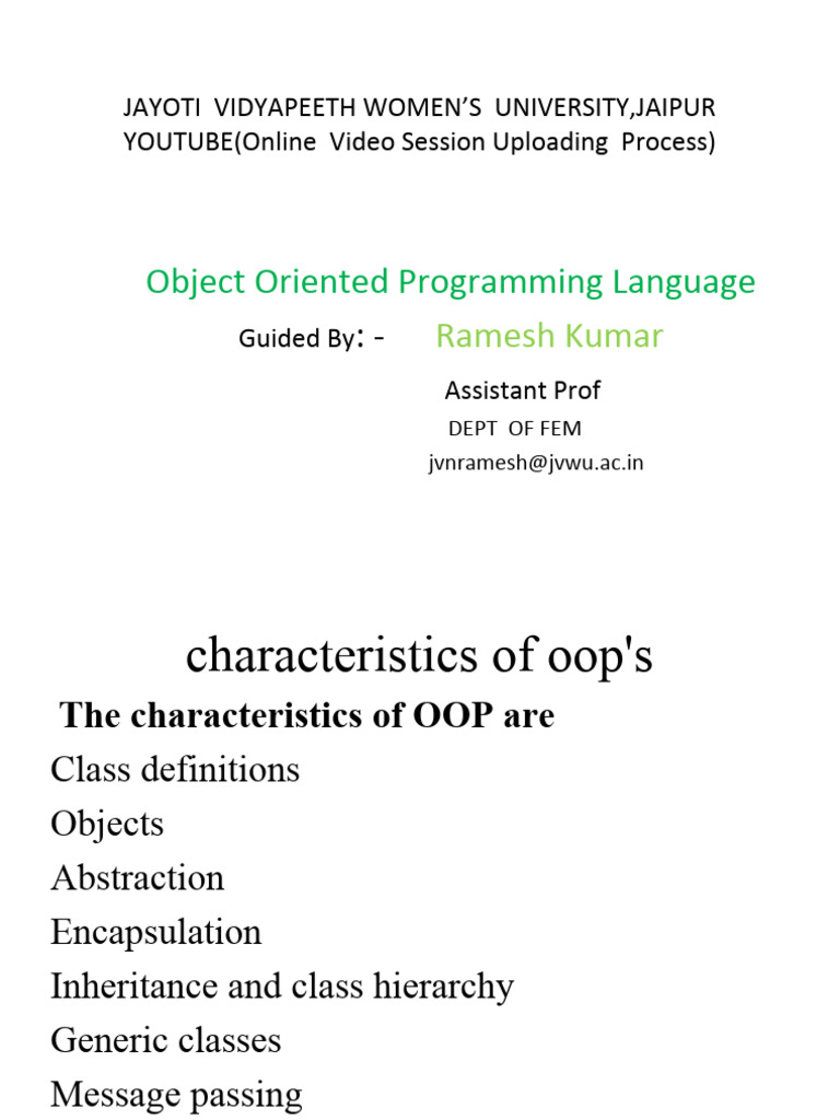 Ppt01 Pdf Inheritance Object Oriented Programming Class Computer Programming