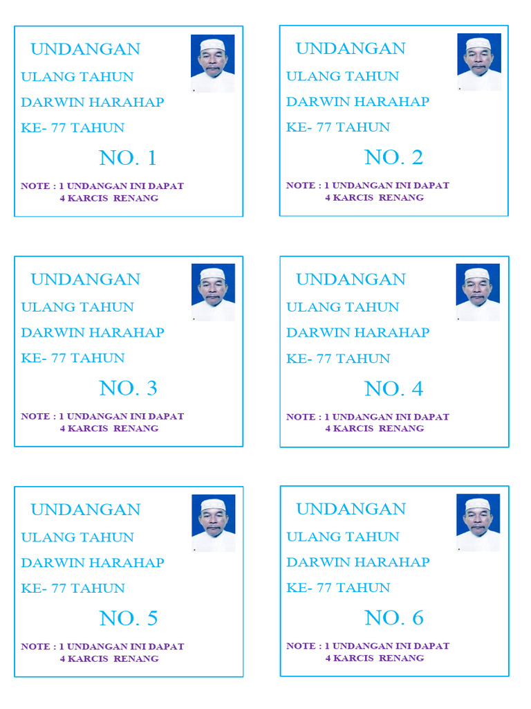 Undangan Kakek Darwin | PDF