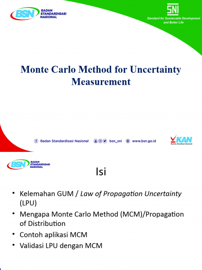 Monte Carlo Method For Uncertainty Measurement | PDF