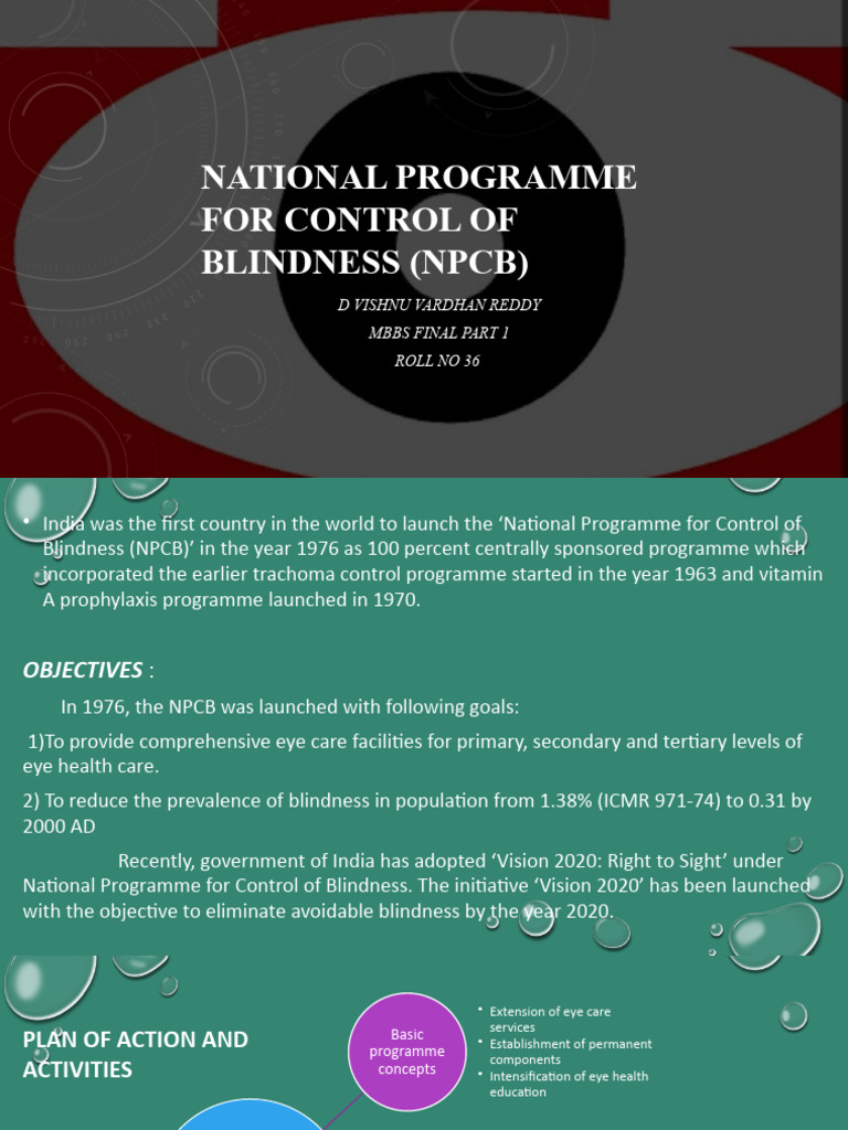 npcb | PDF | Visual Impairment | Optometry