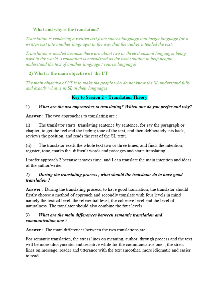 Translation Strategies Explained | PDF | Translations | Interpretation ...