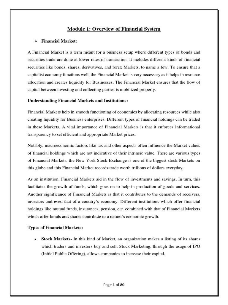 FMR Notes (All Module) | PDF | Stocks | Initial Public Offering